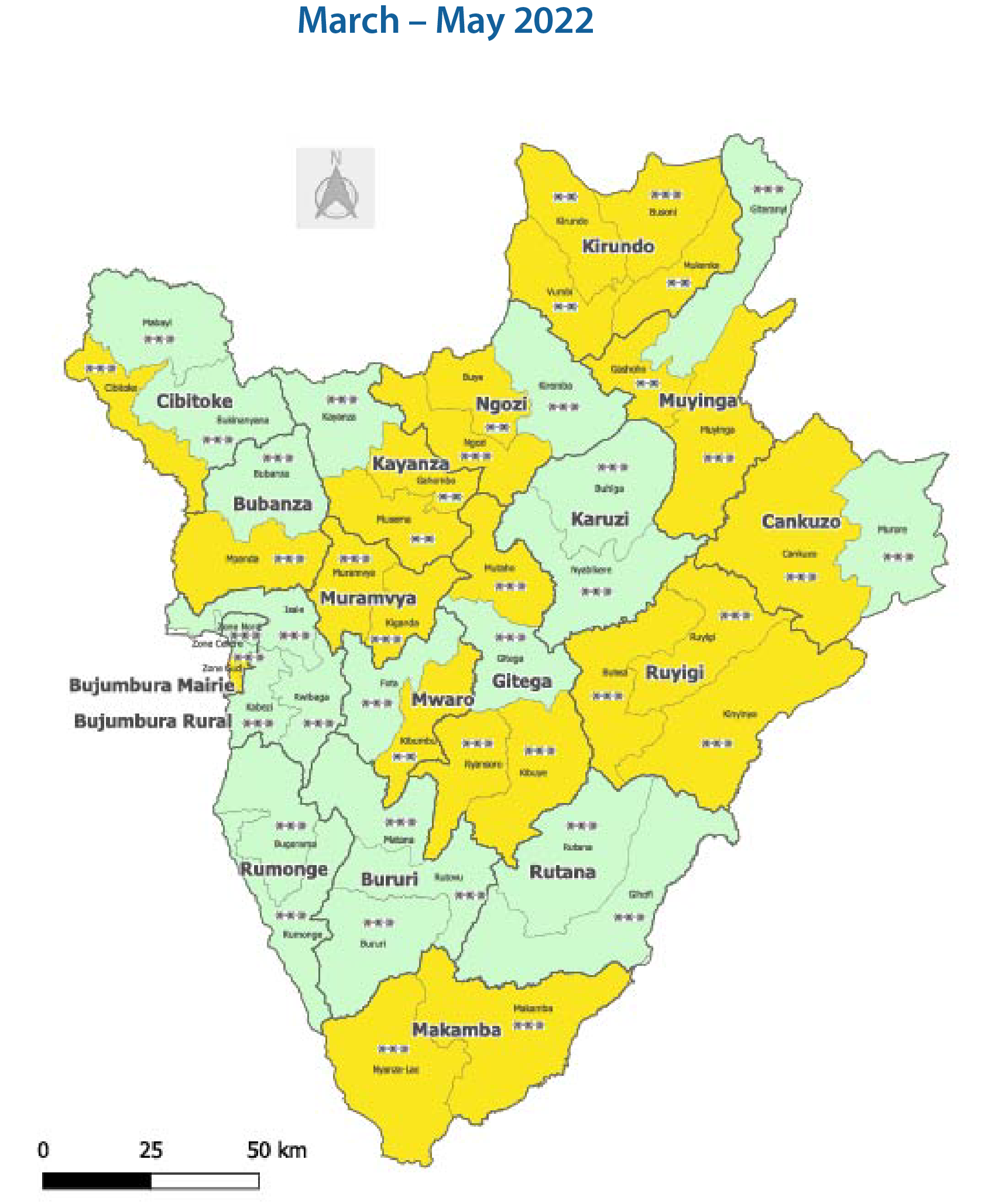 Burundi Acute Malnutrition Situation March May 2022 And Projections Burundi Acute Malnutrition Situation March May 2022 And Projections